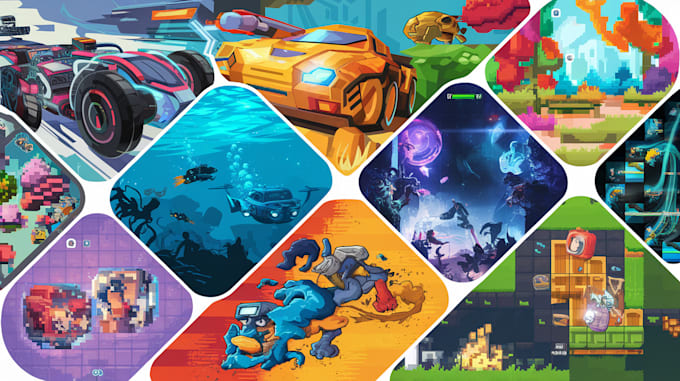 Build top stylized 2d pixel art game rpg game mmprpg assets 2d game ui ...