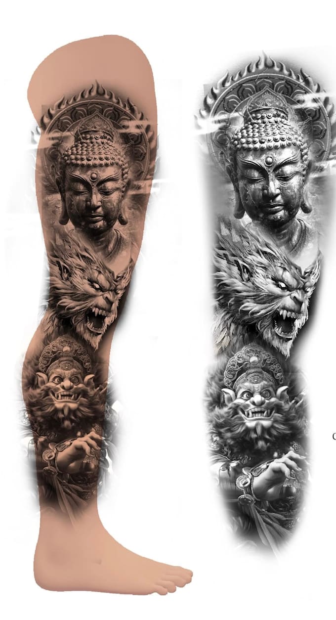 Create a realism tattoo design for you by Markclyde_03 | Fiverr