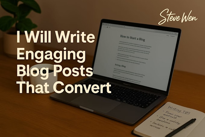 Write engaging blog posts and website content by Steve_wen | Fiverr