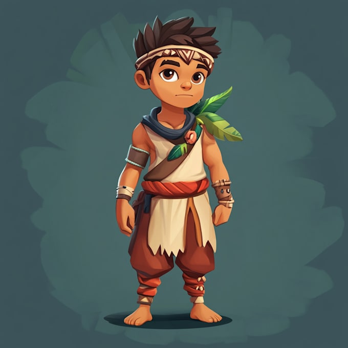 2d game art character design and concept art by Machelerouf | Fiverr