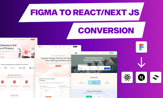 Do figma to react next js by Kh_moazzam | Fiverr