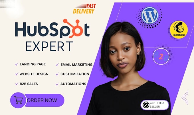 Setup hubspot crm, email template setup, hubspot landing page by Och_emails | Fiverr