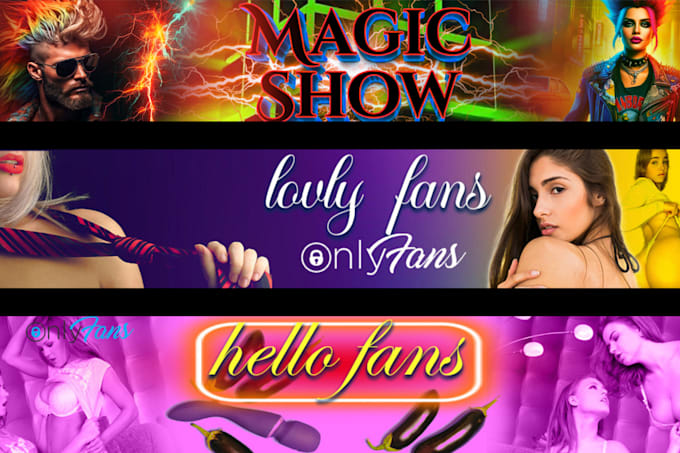 Design a professional onlyfans banner and logo by Ininbuigut1988 | Fiverr