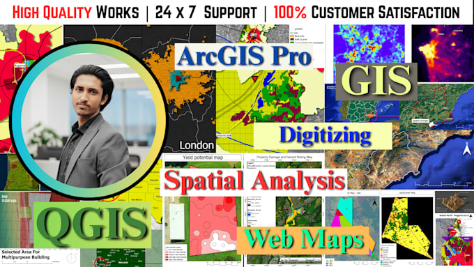 Do spatial analysis gis mapping in qgis arcgis pro by Samith_sanka | Fiverr