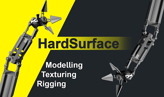 Do lowpoly hard surface modeling,texturing and rigging by Saeed_karimi341 | Fiverr