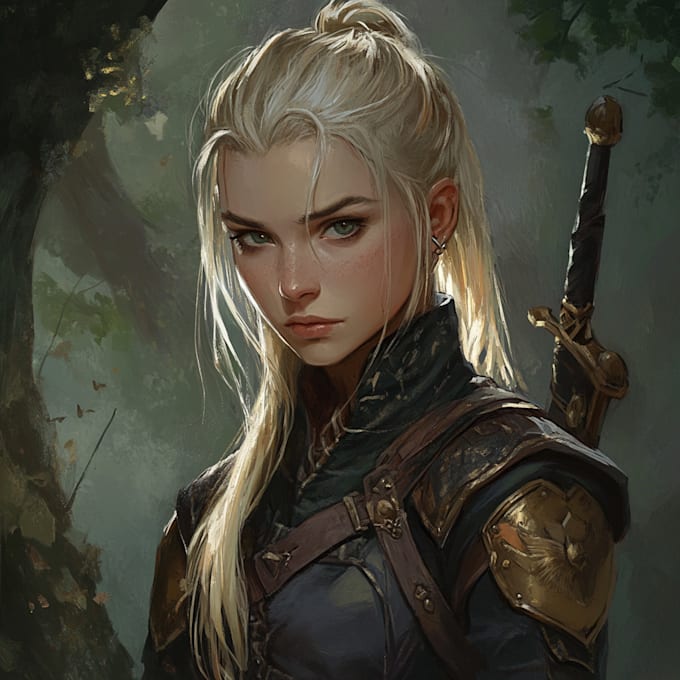Design realistic fantasy dnd character illustration by Ramonwells4 | Fiverr