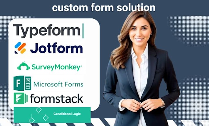 Create jotform typeform formstack surveymonkey microsoft forms conditional logic by ...