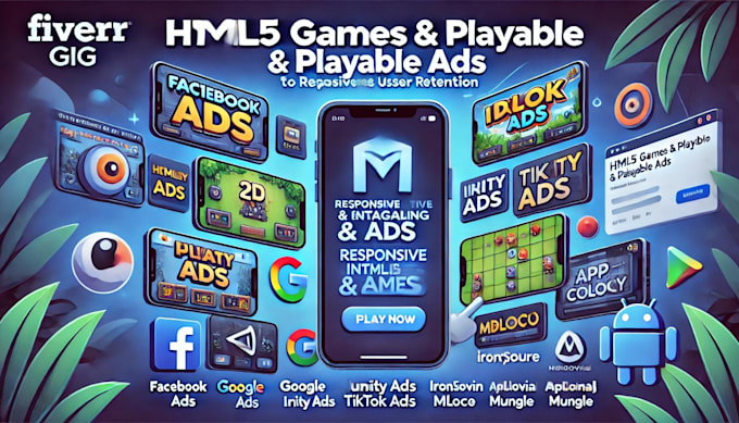 Create playable ads, 2d html5 web game, html5 game, web game by Mic_price8 | Fiverr