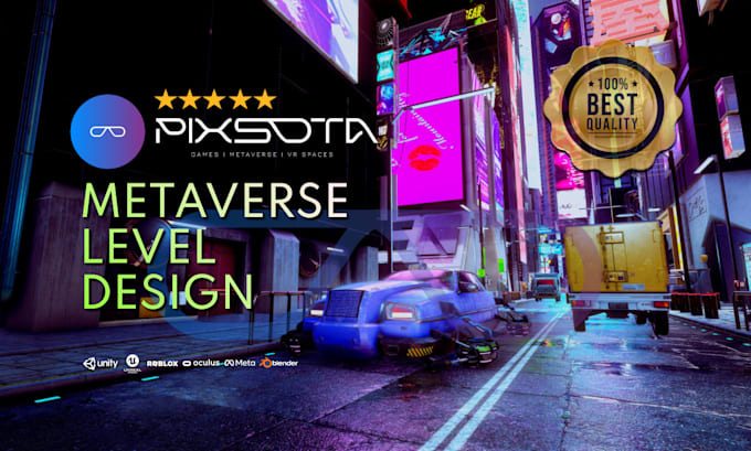 Design metaverse environments and vr spaces by Pixsota | Fiverr