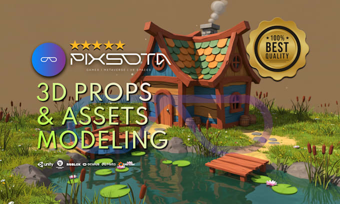 Create 3d game assets and props by Pixsota | Fiverr