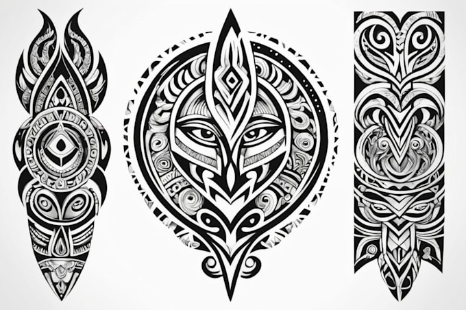 Design a polynesian maori tribal tattoo by Annieersen | Fiverr