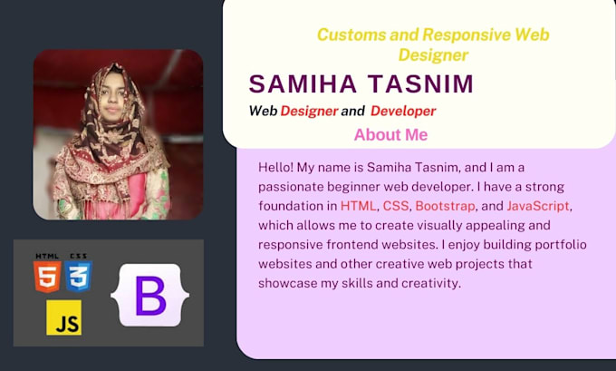Create modern responsive website using html css bootstrap by Tasnim ...