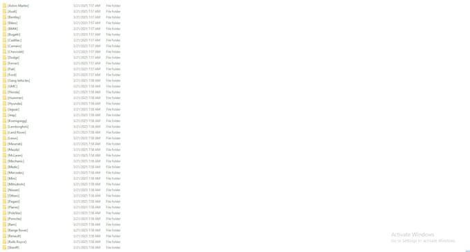 Give you 600 debagged cars for fivem by Syntaxphantom | Fiverr