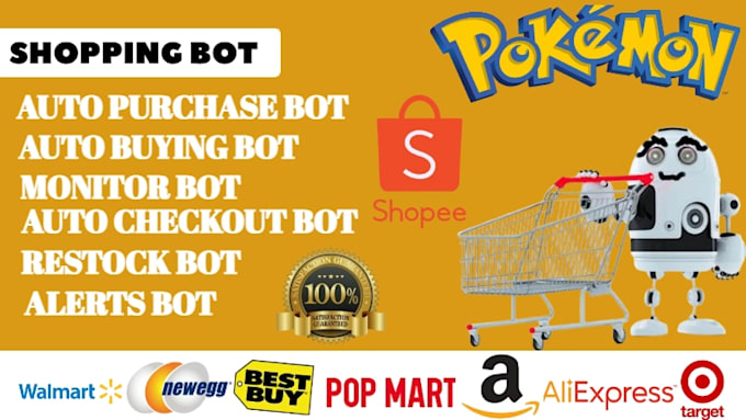 Develop pokemon bot,carting bot,auto checkout bot,shopping bot by Michaelrowan8 | Fiverr