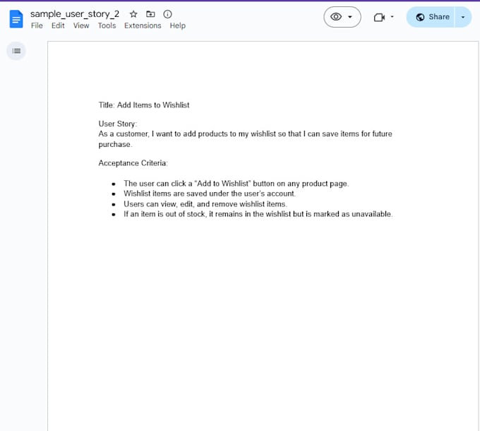 Write software user stories by Britclemmons | Fiverr