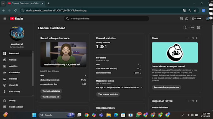 Sell youtube channels 1k to 1m subs, fresh and organic by Abida2021 ...