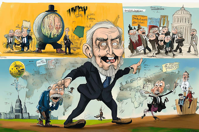 Create political and editorial cartoons by Nakeitrorris | Fiverr