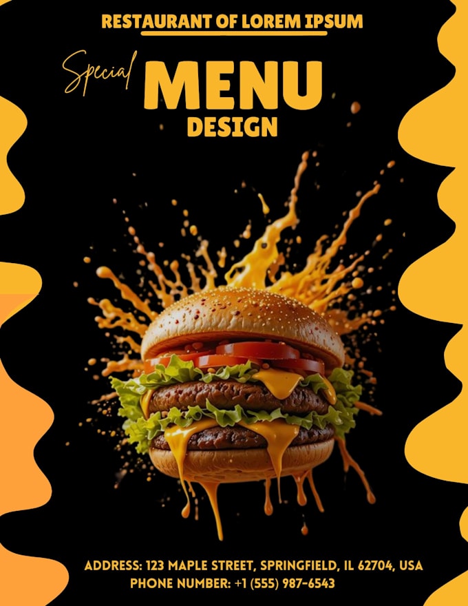 Design amazing restaurant menu design with price list by Husnain1419 ...