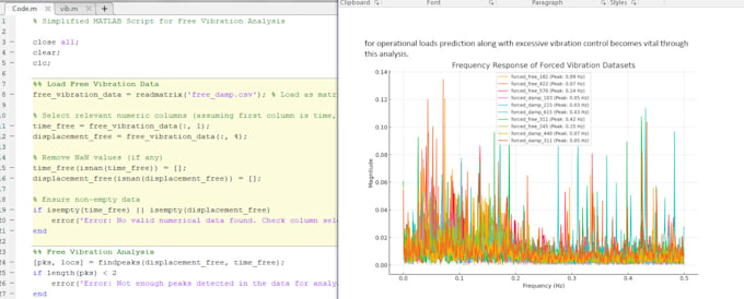 Tutor matlab assignment mechanical vibrations structural analysis ...