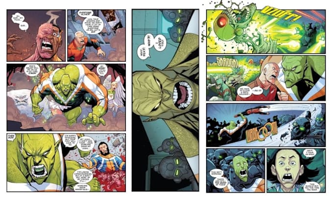 Create comic book art anime character illustration storyboard manga ...