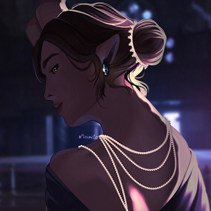 Semi realistic human and humanoid art commissions by Missimist | Fiverr