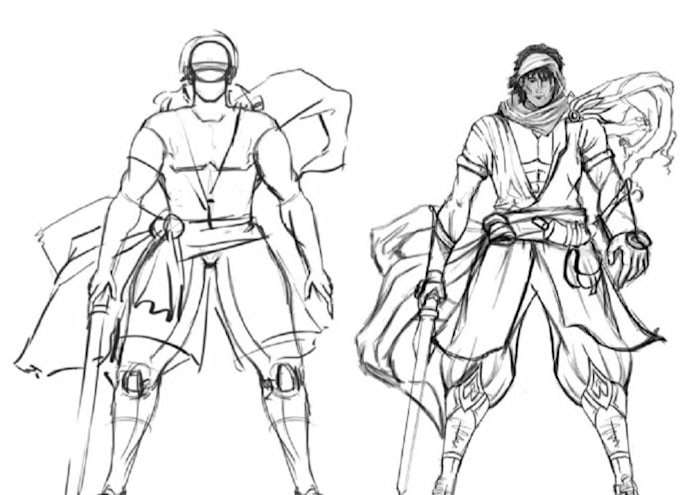 2d frame by frame animation, 2d line art animation pencil sketch by ...