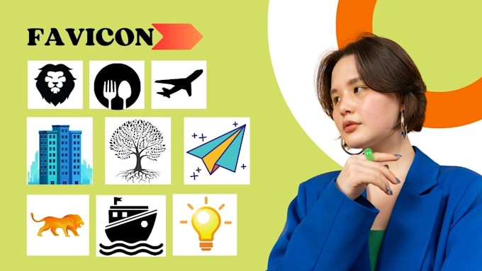 Create a custom favicon design for your website by Noorgraphicglow | Fiverr