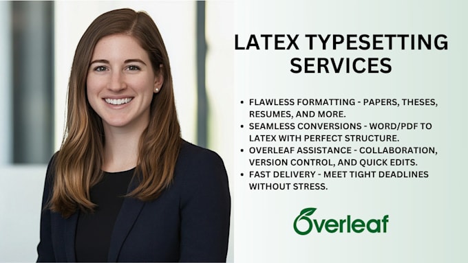 Convert pdf, word, or any other document to latex, overleaf by ...