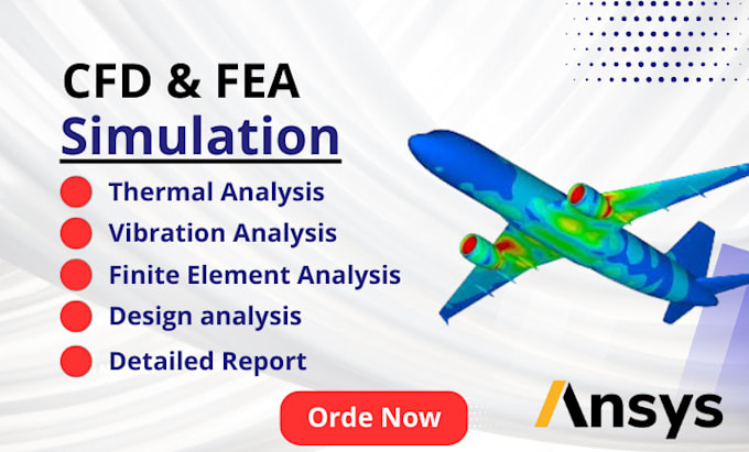 Do fea, cfd, thermal analysis using ansys fluent or solidworks by Cadmodal | Fiverr