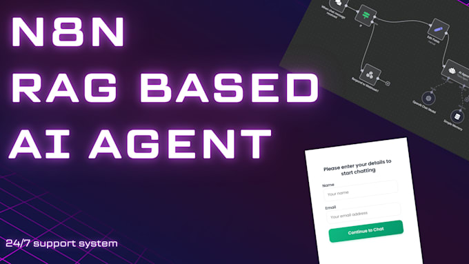 Build an ai support agent or rag agent in n8n by Naz_here | Fiverr