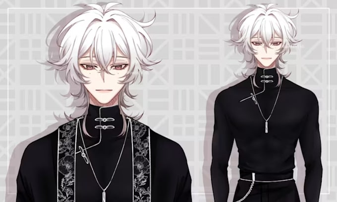 Create a custom live2d model,2d vtuber model,2d anime streaming avatar ...