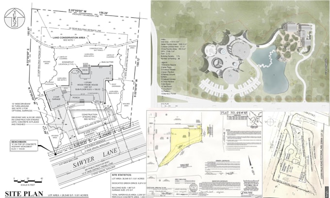 Draw 2d site plan, landscape plan, architect landscape design, site ...