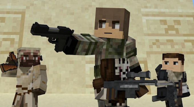 Create an epic minecraft animation for your project by Hobaics | Fiverr