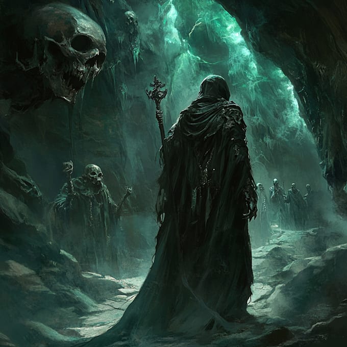 Unique scary horror creature and fantasy character concept art by ...