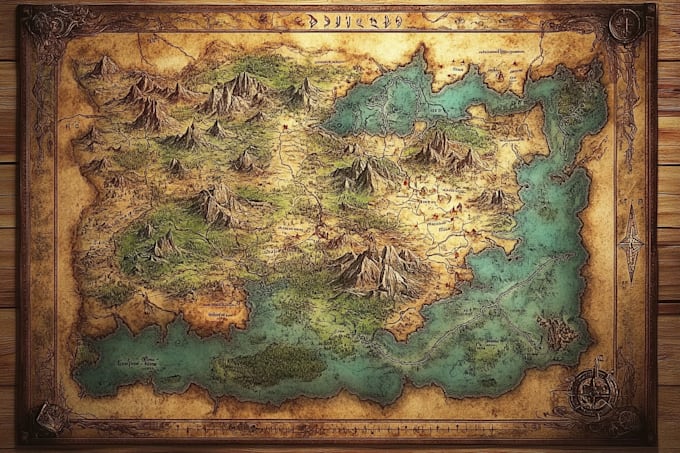 Draw a professional fantasy map for you by Christaac | Fiverr