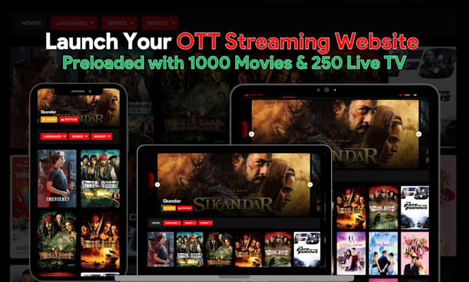Build your own streaming portal with membership by Igoher | Fiverr