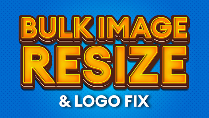 Provide professional image resizing and logo fixing by Aghiesan | Fiverr