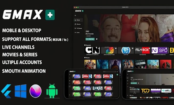 Build live streaming app, ott app, vod app, iptv app, roku channel ...