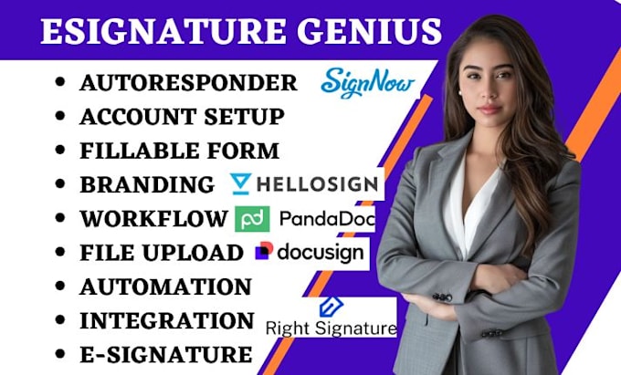 Setup pointerpro docusign pandadoc hellosign rightsignature signnow breezy hr va by ...