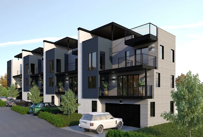 Do 3d model, modern real estate apartment, bungalow interior,cgi ...