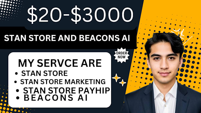 Setup payhip store, stan store in systeme io, beacon ai store design ...