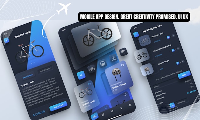 Do pixel perfect ui ux design for mobile app web using figma by ...