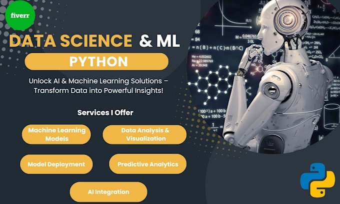 Do ai, machine learning, deep learning projects with python, r by Emmanuelolal205 | Fiverr