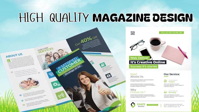 Design print ad, newspaper, magazine ad poster, flyer, one page ad ...