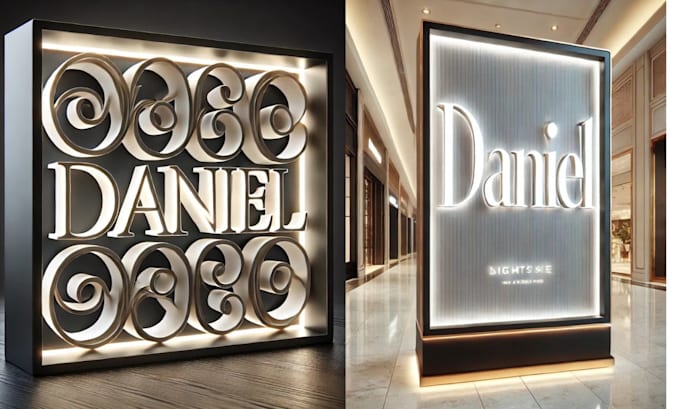 Do 3d light box logo key chain signage noen sign printable box 3mf stl ...