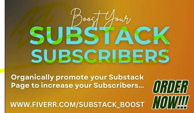 Massively promote your substack page and boost your substack subscribers by Vicky_royce | Fiverr