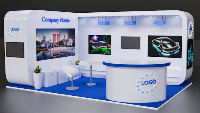 Remodel 3d interior virtual studio, stage design, event lobby ...