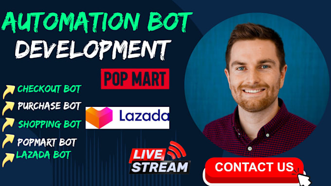 Develop automated popmart purchase bot, monitoring bot, tiktok live checkout bot by Makrham | Fiverr