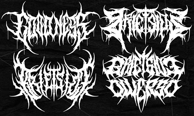 Create custom deathcore metal font by Daredeath | Fiverr