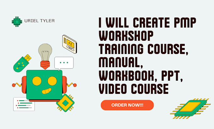 Create pmp workshop training course, manual, workbook, ppt, video course by Uriel_tyler | Fiverr